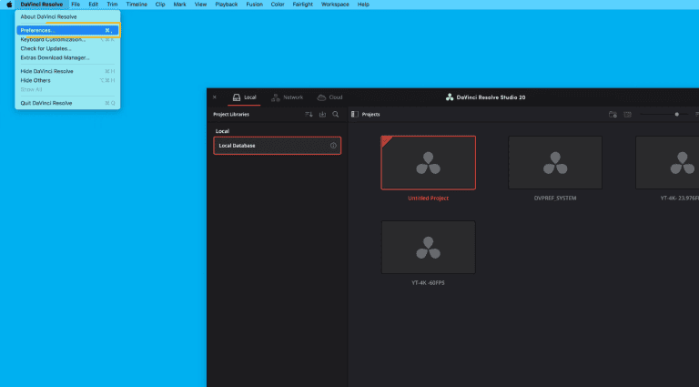 DaVinci Resolve System Preferences – Performance Settings - O-Side Media